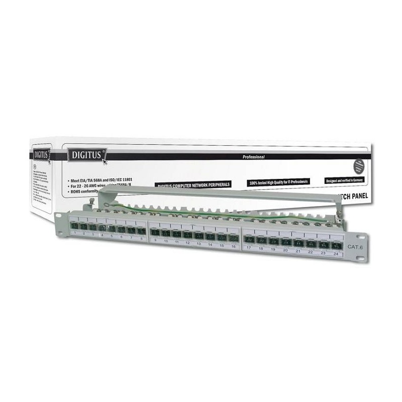 Digitus Patch Panel 24 Port Cat6a SFTP DN-91624S-EA | e-Gate