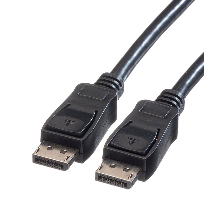 Value Cable Displayport v1.2 Male to Displayport v1.2 Male 2m Black 11. ...
