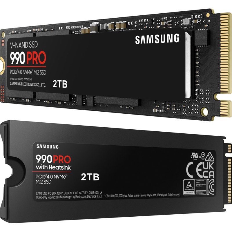 Samsung 990 Pro HS 2TB M.2 2280 PCIe Gen4x4 MZ-V9P2T0CW | e-Gate